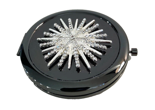 Monet Compact Make-up Purse Mirror with Decorative Crystal Pattern New ...