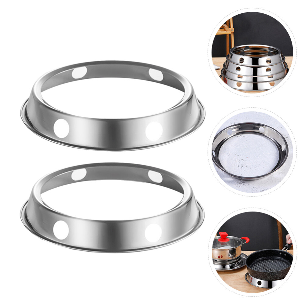 2Pcs Burner Wok Holder Wok Cooker Rings Wok Cradle Fire Stove Cover | eBay