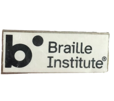 Braille Institute Lapel Pin Blind Tie Tack Visually Impaired Pin Badge ...