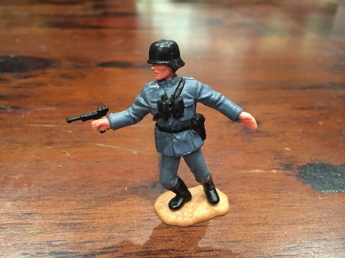 Timpo WW2 German Officer - Black Helmet - Rare - 1970's | eBay