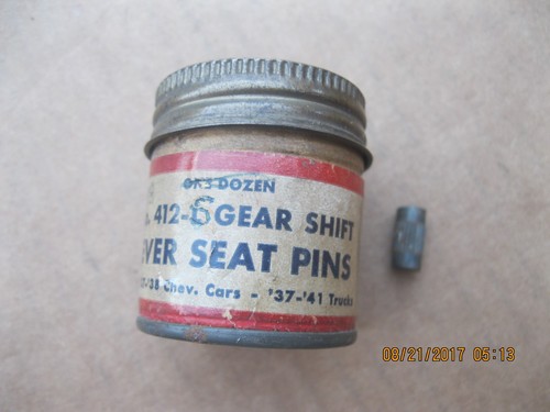3 speed GEAR SHIFT LEVER PIN 1937 - 1938 Chevy Car & 1937 - 1941 Truck ...