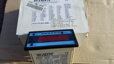 New Texmate DI-50E DI-50E-DR-PS1-IA06-XX-XX-XX Digital Panel Meter | eBay