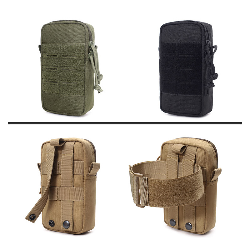 Military Tactical Pouch Case Bag With Armband Arm Belt + Screen ...