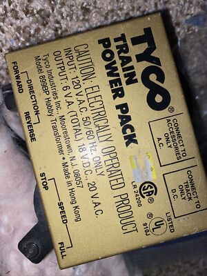 Vintage Tyco HO Electric Power Pack Train Transformer Model 899V A89 | eBay