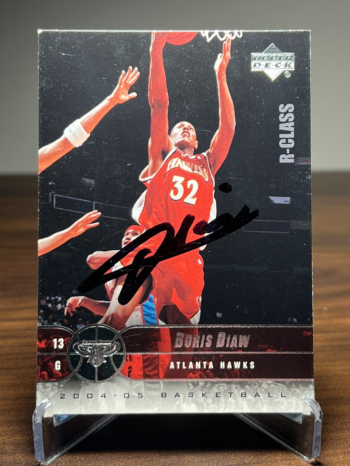 Boris Diaw Signed Autographed 2004 Upper Deck Basketball Card #3 Hawks ...