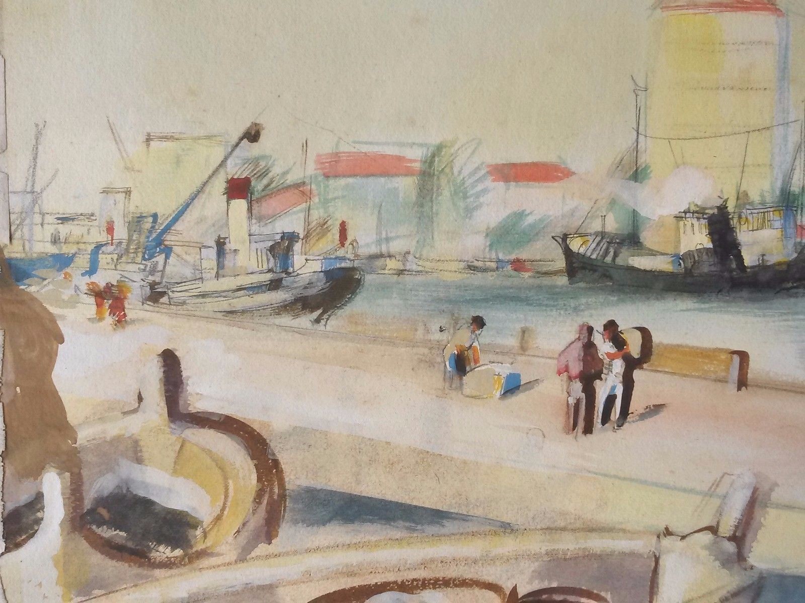 Original EGON ADLER (1892-1963) W/C Early German Expressionist Movement ...