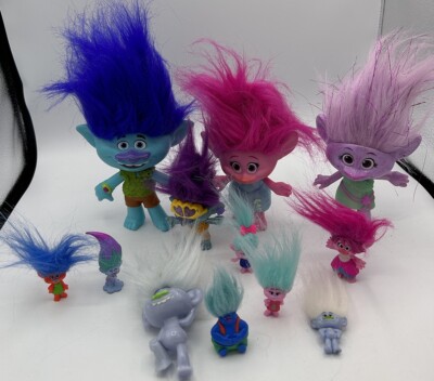 DreamWorks Trolls Figures Lot Of 12 Mini Size And Regular Size | eBay