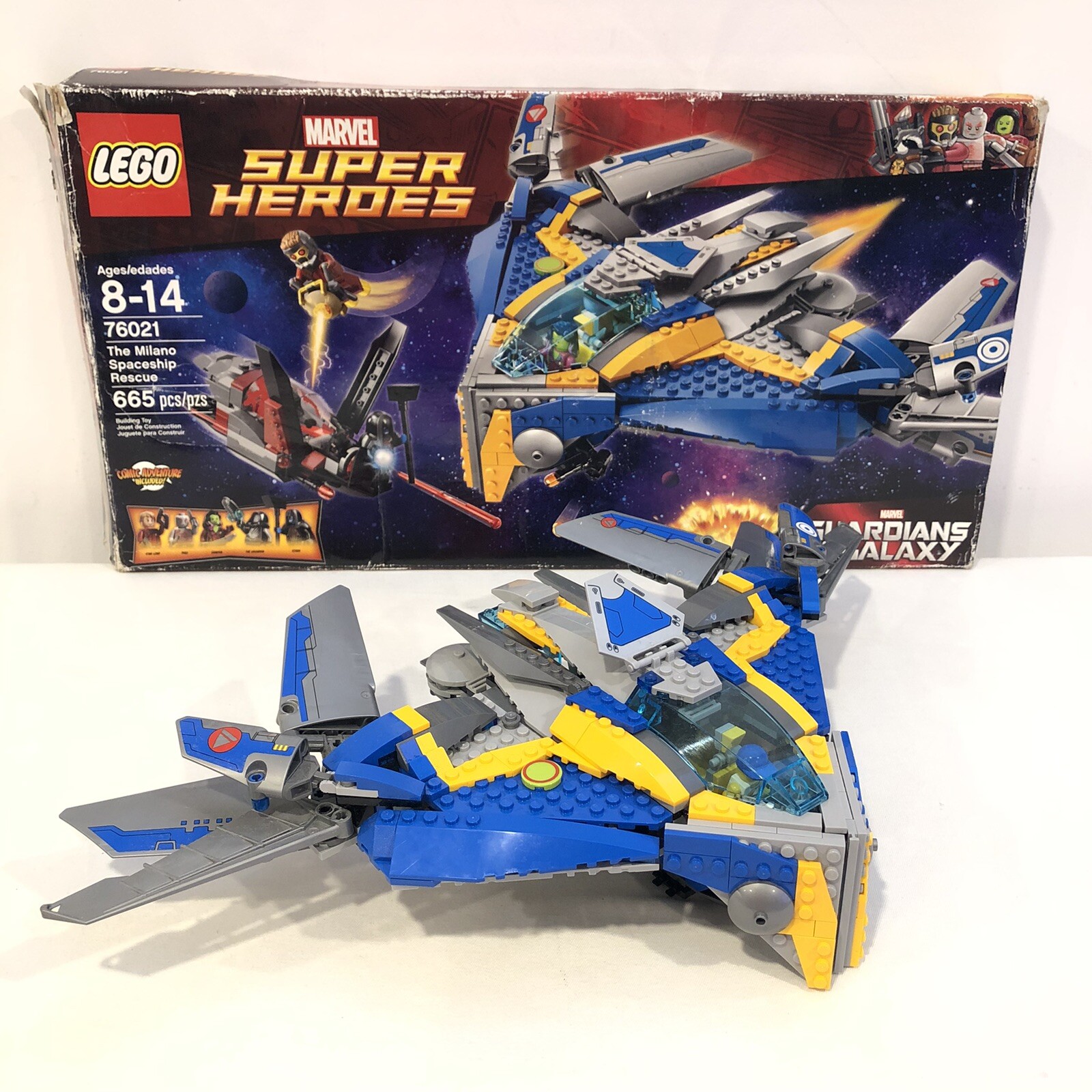 Lego Marvel Super Heroes 76021 Milano Spaceship Rescue used 100% ...