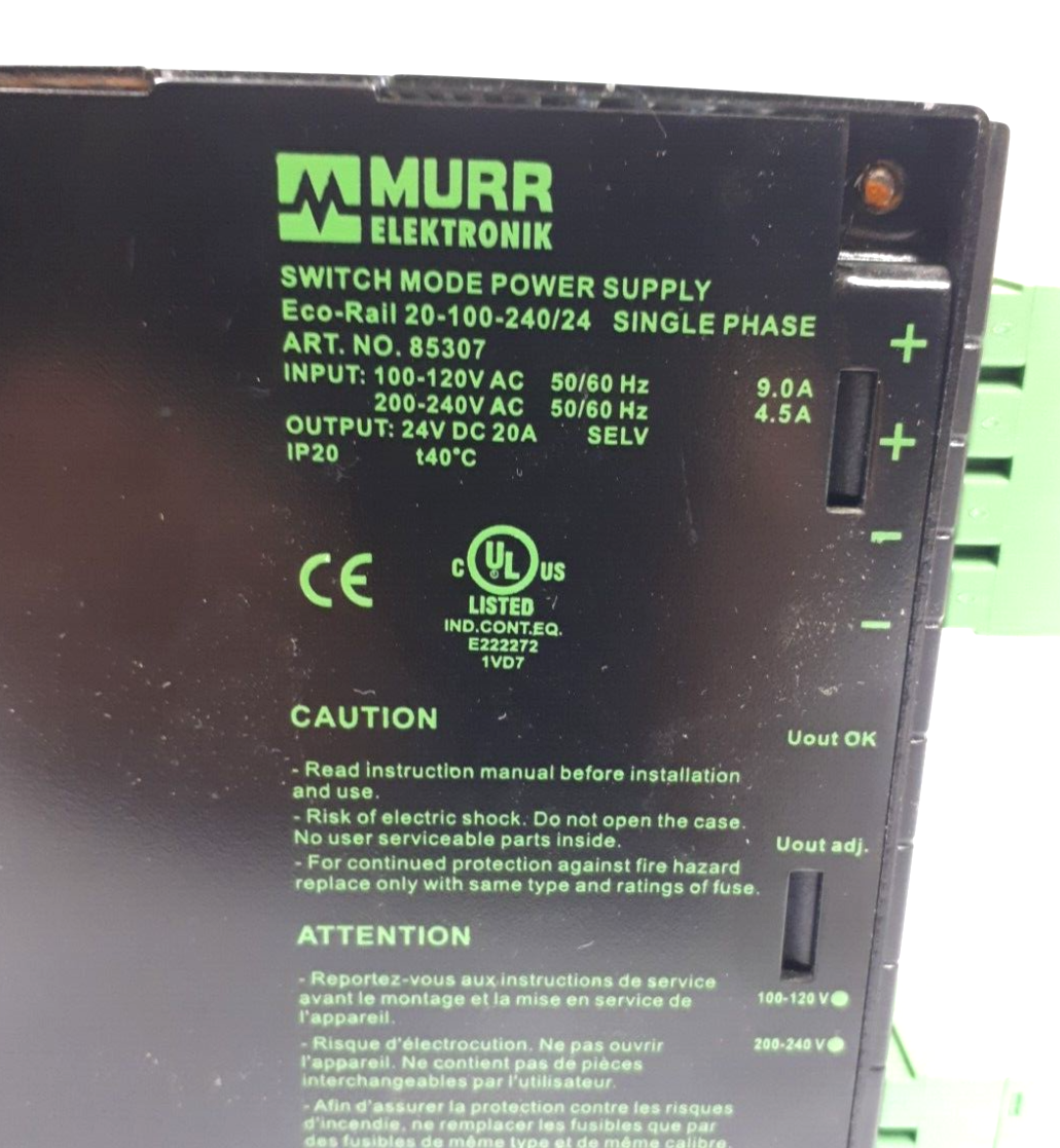 Murr Elektronik 85307 Eco-Rail 20-100-240/24 Schaltnetzteil 1-phasig ...