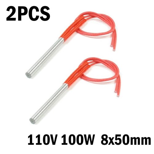 2Pc AC 110V 100W Single End Mould cartridge Heater Tubing Heating ...