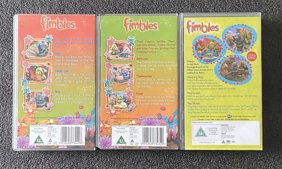 The Fimbles Vintage VHS Video Bundle X 3 Various Titles | eBay UK