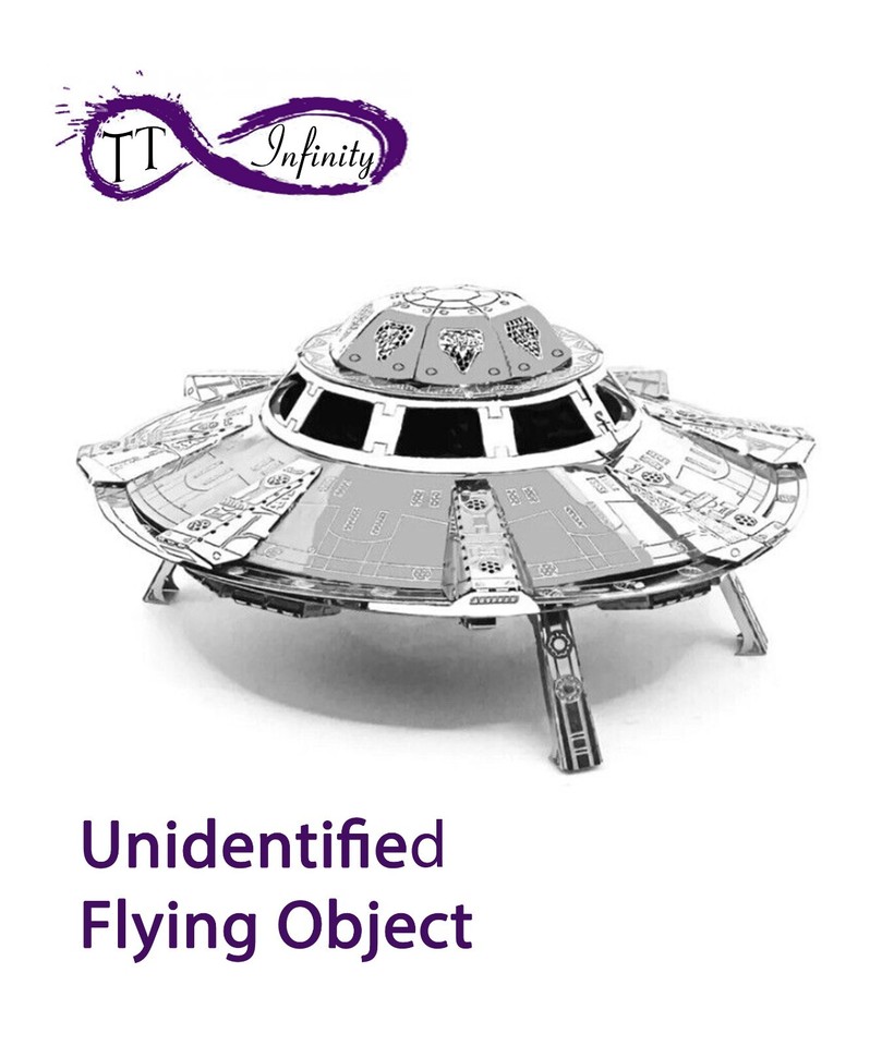 UFO Metal Model Unidentified Flying Object 3D Sheet Metal Model DIY Kit ...