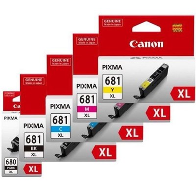5x Canon GENUINE PGI-680XL/CLI-681XL HY Ink TS8160/TS9160 PGI680/CLI681 ...