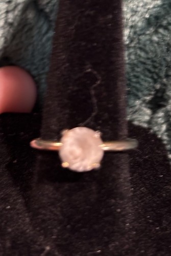 Women’s Ring Fake Diamond And Gold Colored Band Size 6.5 | eBay