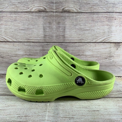 Crocs Classic Clog Unisex Youth Kids Size C13 Green Slip On | eBay