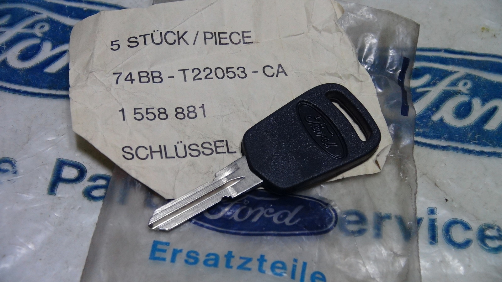 MK1 MK2 ESCORT CAPRI TC TD MK3 CORTINA GENUINE FORD NOS KEY BLANK ...