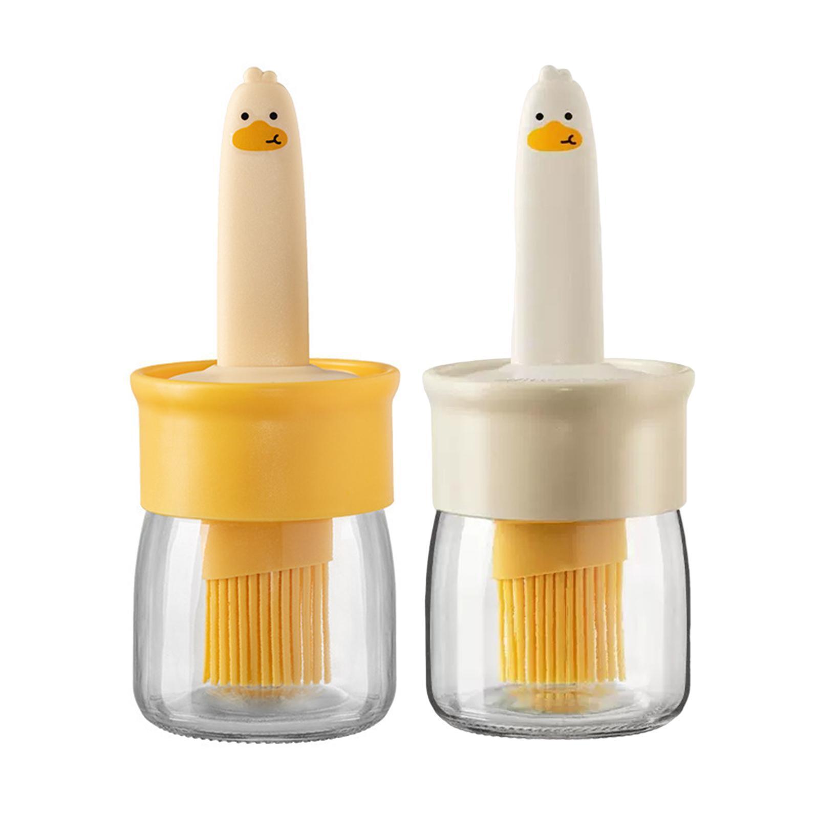 Oil Container Brush Brushing Oil Bottle Brush Set for Butter Condiment ...