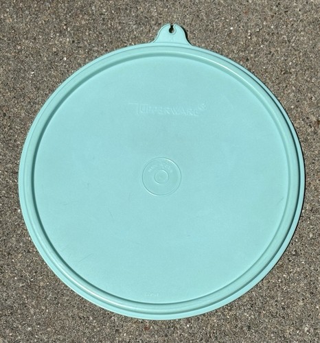 Vintage Tupperware 228-19 Turquoise Round Lid 7” | eBay