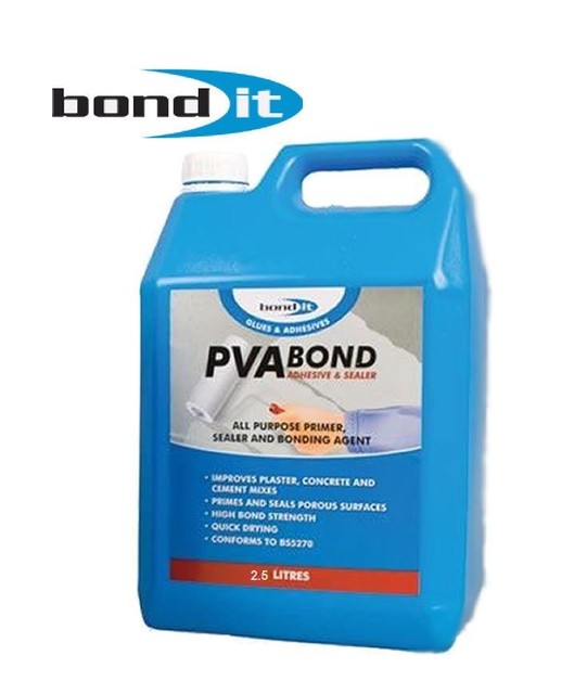 Bond It Premium Grade PVA Adhesive Sealer Primer & Bonding Agent 5l for ...