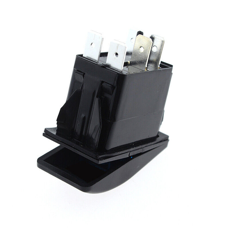 1x Blue AUX LIGHTS Toggle Rocker Switch For Motorcycle 4X4 SUV ATV UTV ...