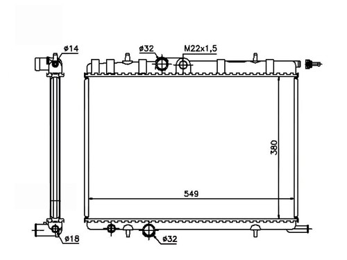 Pour Peugeot 206 1998- Radiateur De Refroidissement 133038 | eBay