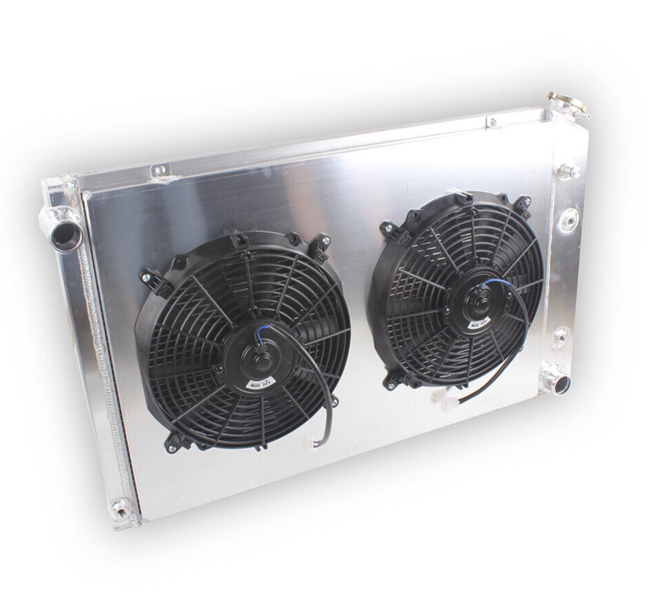 For 1973-1987 Chevy GMC C/K 10/20/30 Pickup Truck 4 Row Radiator+2 ...