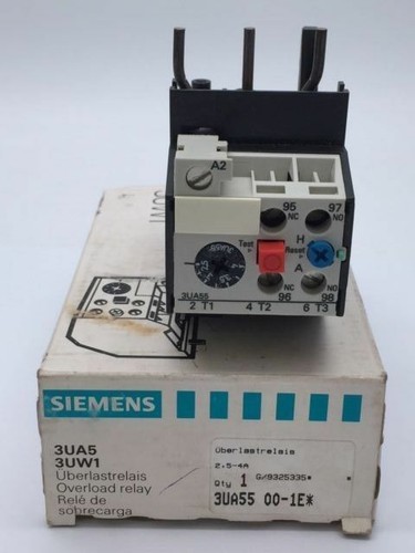 Siemens 3UA55 00-1E Overload Relay World Series Type 3UA5 3UW1 2.5...4 ...