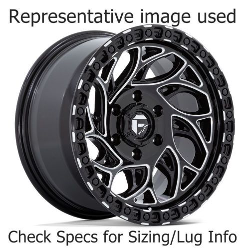 Fuel D84018908450 Wheel Rim D840 Runner Or Gloss Black Milled Finish ...