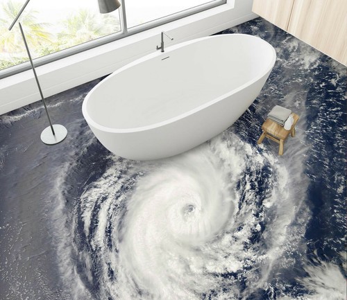 3D Ocean Whirlpool 25216NA Floor WallPaper Murals Wall Print Decal Fay ...