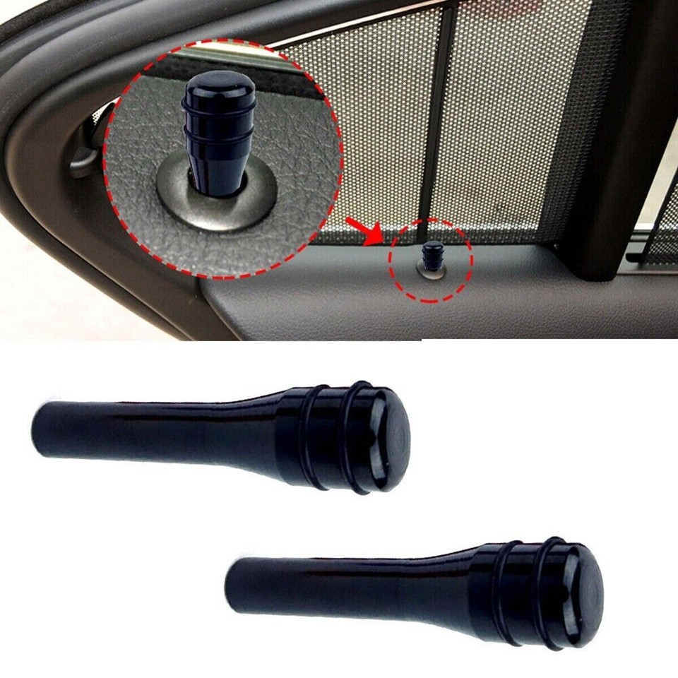 4x Black Aluminum Car Interior Door Lock Stick Knob Pull Pins Cover ...