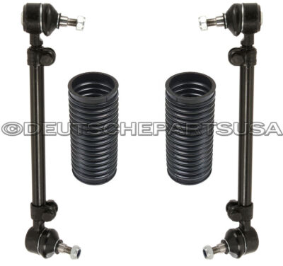 Steering Tie Rod Rods End Boot Boots Assembly Set 4 for BMW E34 E32 E24 ...