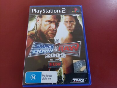 SMACKDOWN VS RAW 2009 - PS2 PLAYSTATION 2 GAME COMPLETE - OZ SELLER ...