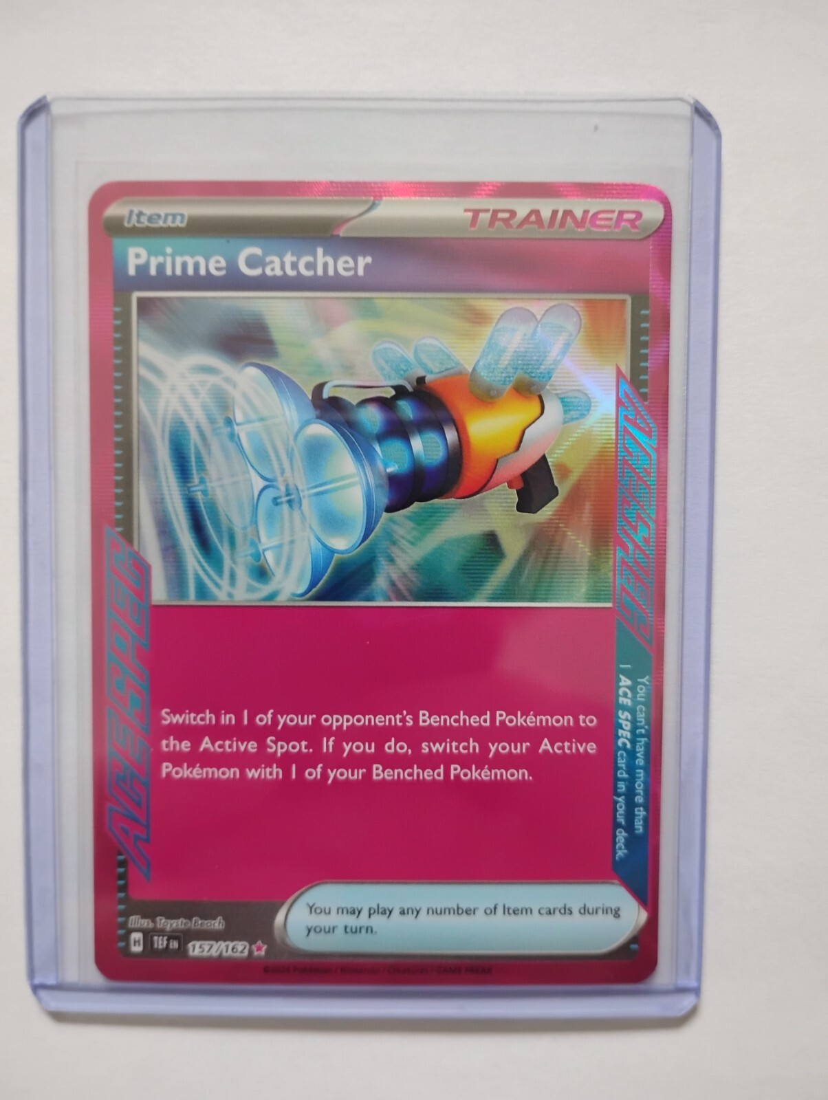 Prime Catcher - 157/162 ACE SPEC Ultra Rare NM/M 2024 Pokemon Temporal ...