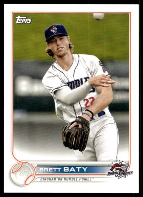2022 Topps Pro Debut Brett Baty Rookie A264 Binghamton Rumble Ponies # ...