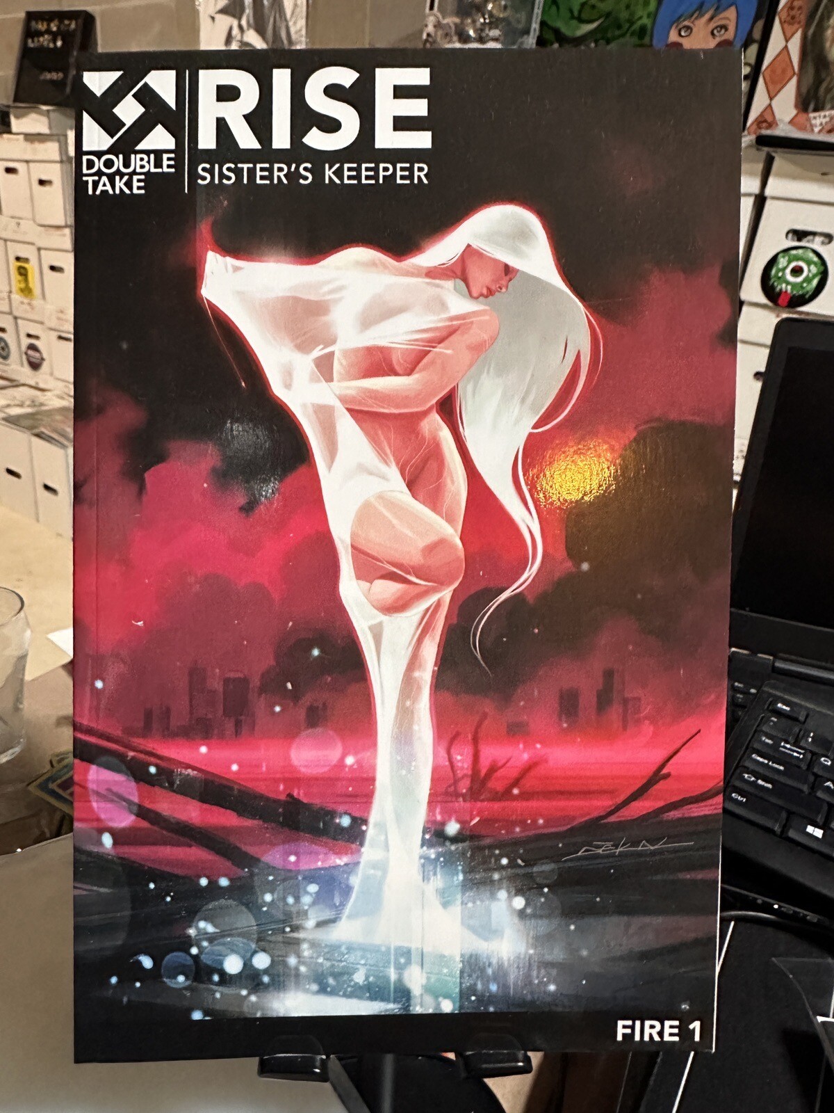 Rise Volume 1 Sister's Keeper Fire 1 TPB Double Take Comic NM HTF Jeff DekaL | eBay