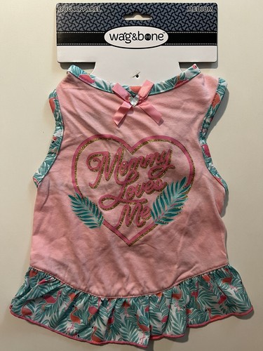 Wag & Bone Mommy Loves Me Dog Dress Medium | eBay
