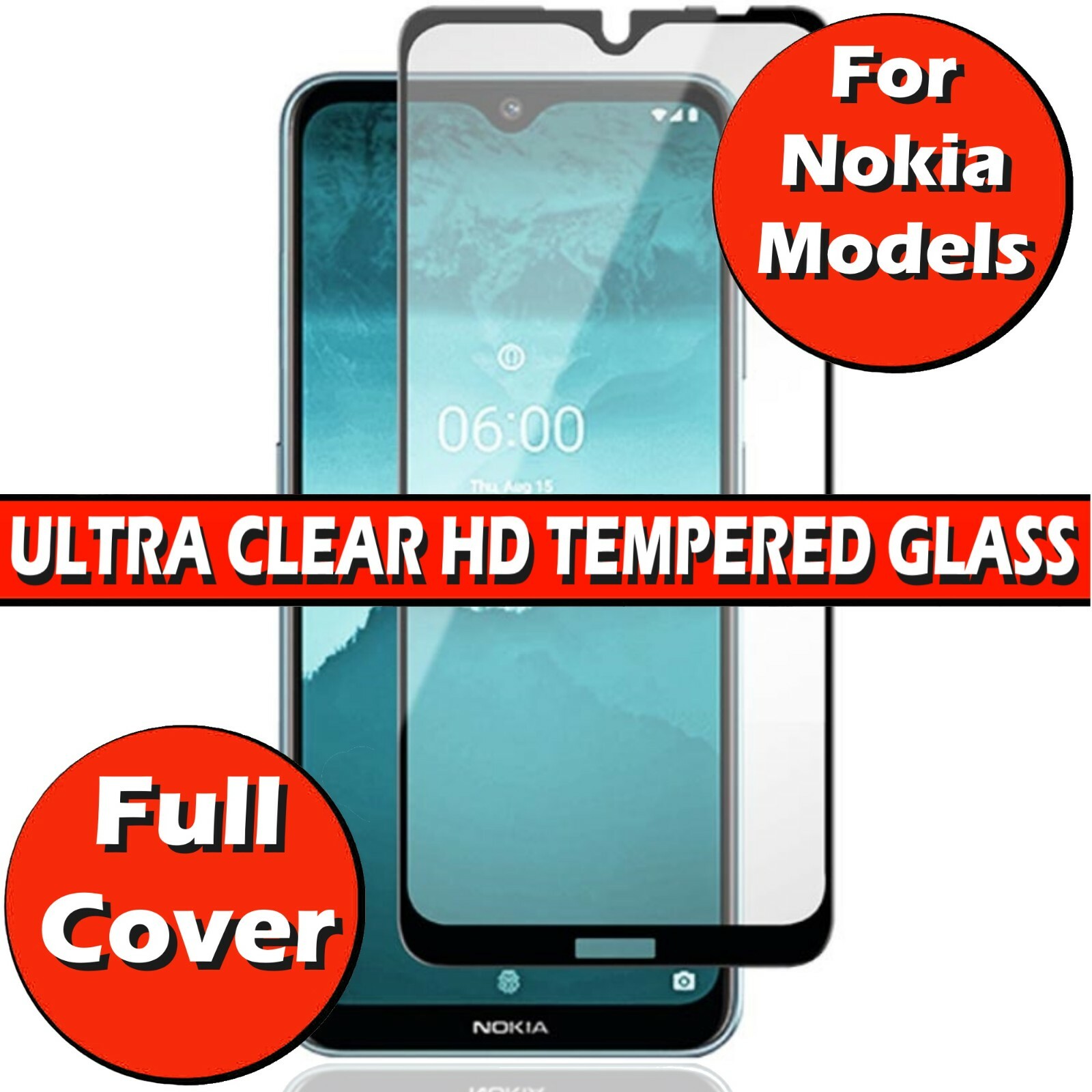 Tempered Glass Screen Protector For Nokia G10, G11, G20, G21 and X20 ...