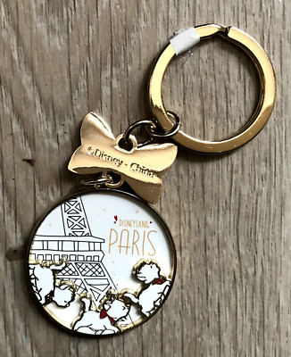 PORTE CLE KEYCHAIN DISNEY DISNEYLAND PARIS LES ARISTOCHATS TOUR EIFFEL ...