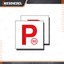 2 Pcs of Drive P Plates - Magnetic Red Provisional Plate Apply to NSW ...