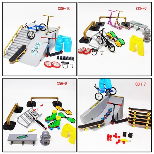Skateboard Bike Ramp Kit Fingerspitzen Bewegung Smooth Finger Scooter ...