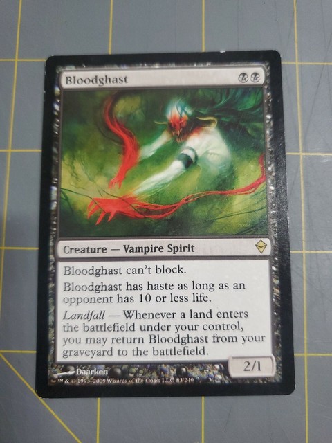 Bloodghast (x1) MTG Magic the Gathering Zendikar LP Light Play FREE ...