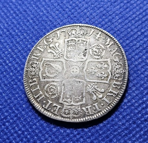 1714 Halfcrown - Queen Anne British Silver Coin Roses And Plumes | eBay UK