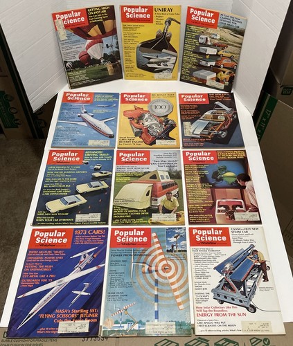 Complete Set Of 1972 Popular Science Magazine - Lot Of 12 Issues ...
