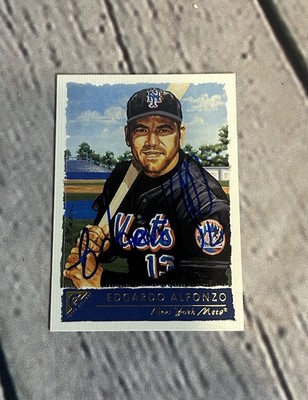 2001 Topps Gallery Edgardo Alfonzo New York Mets #101 Signed Auto Card ...