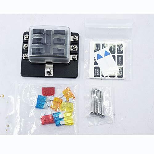 6 Way Fuse Block Blade Fuse Box Holder Dc 12~32v 12v Fuse Block Holder ...