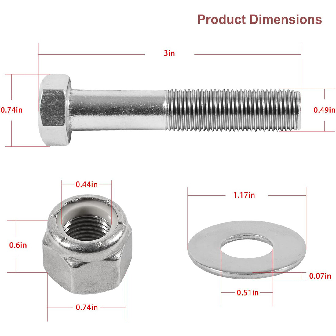 for T-H Marine Jack Plate Bolt Kit #BK-1-DP Outboard Engine Mounting ...