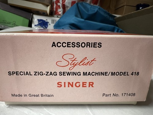 Singer Stylist Model 418 Zig Zag Accessories Box 171408 Sewing Machine ...