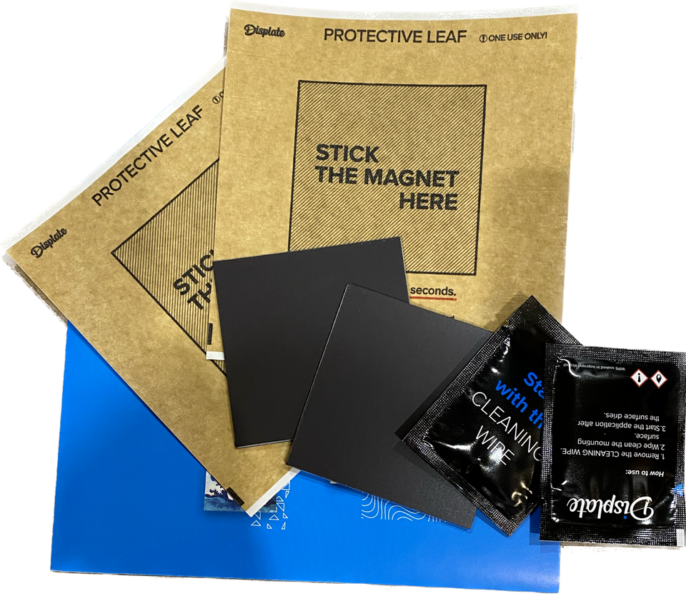 NEW 2-PACK Displate Magnetic Mounting Kit 2 Magnet, 2 Protective Leaf ...