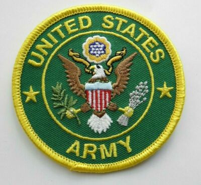 Army USAR Round Biker Jacket Patch Embroidered 3 inches USA | eBay