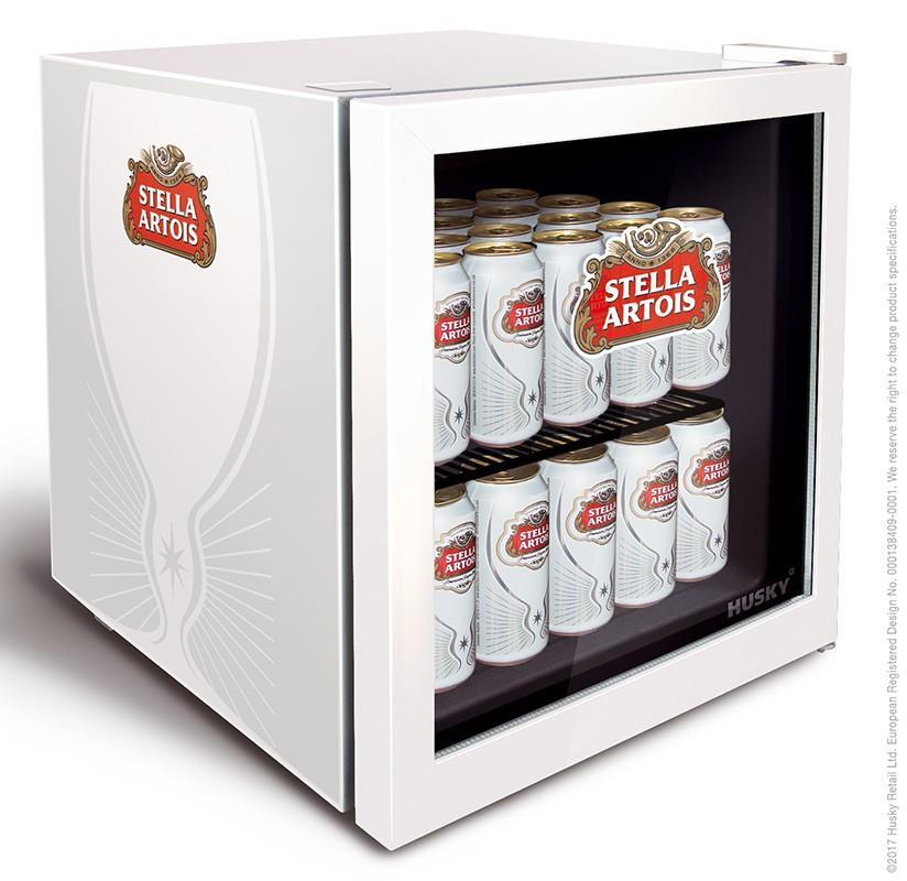 Husky HU219 Stella Artois Table Top Mini Beer Fridge /Drinks Chiller ...